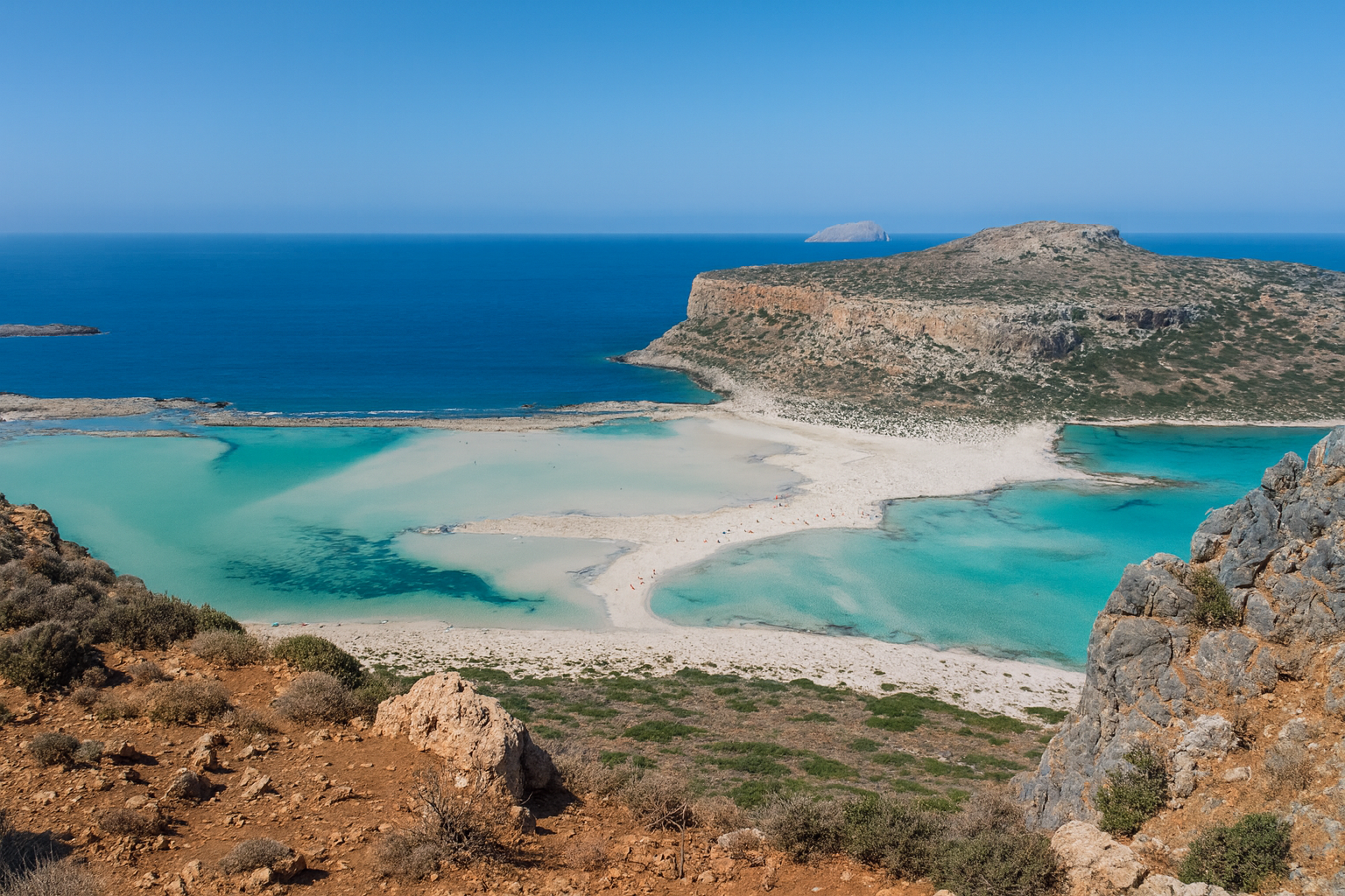 Boat to Balos Lagoon and Gramvousa in Crete - Crown Cruises Crete